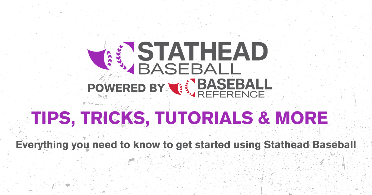 Stathead Baseball - Getting Started